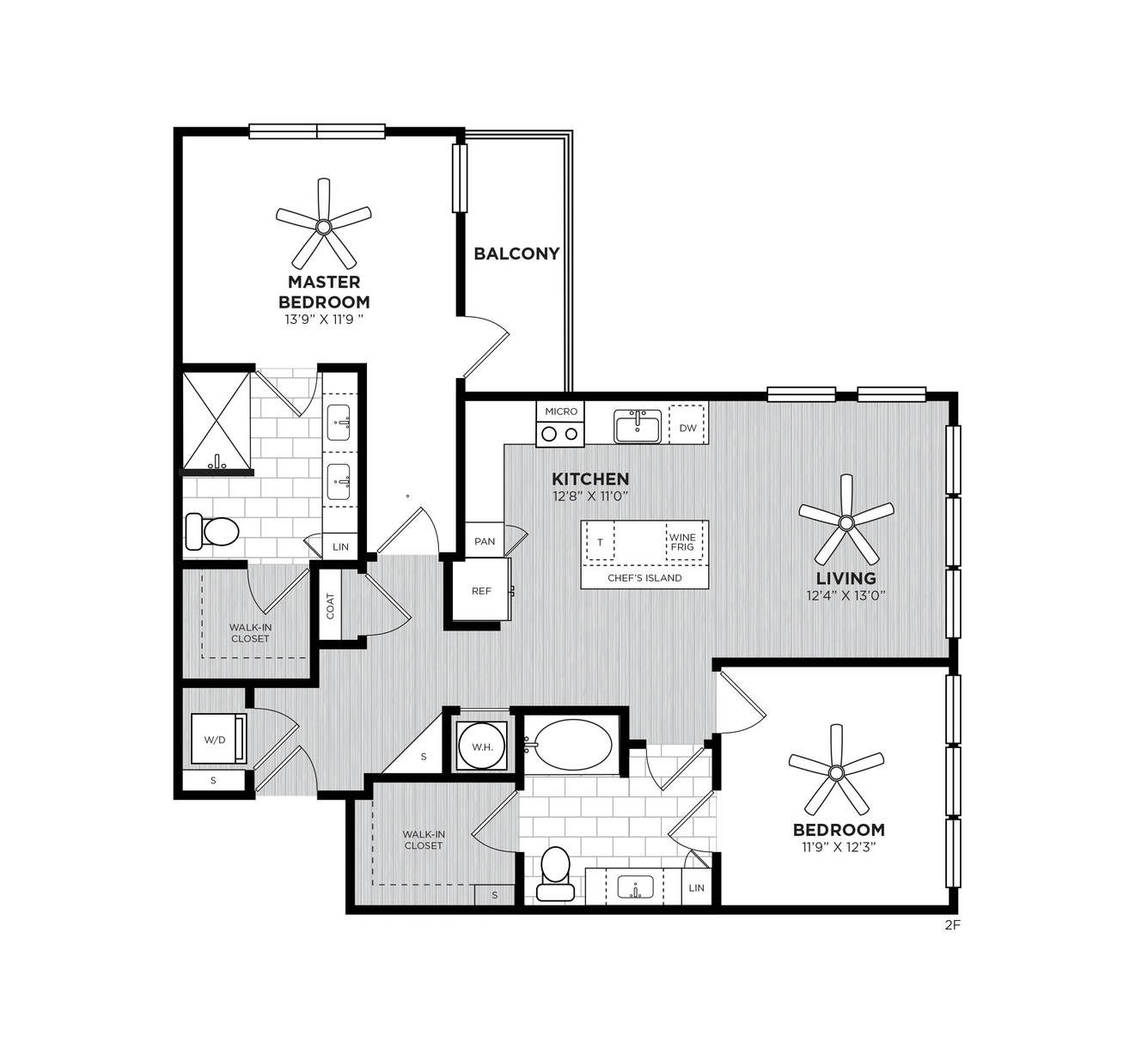 Studio, 1 & 2 Bedroom Apartments in West Midtown | Live 8 West | Floor ...