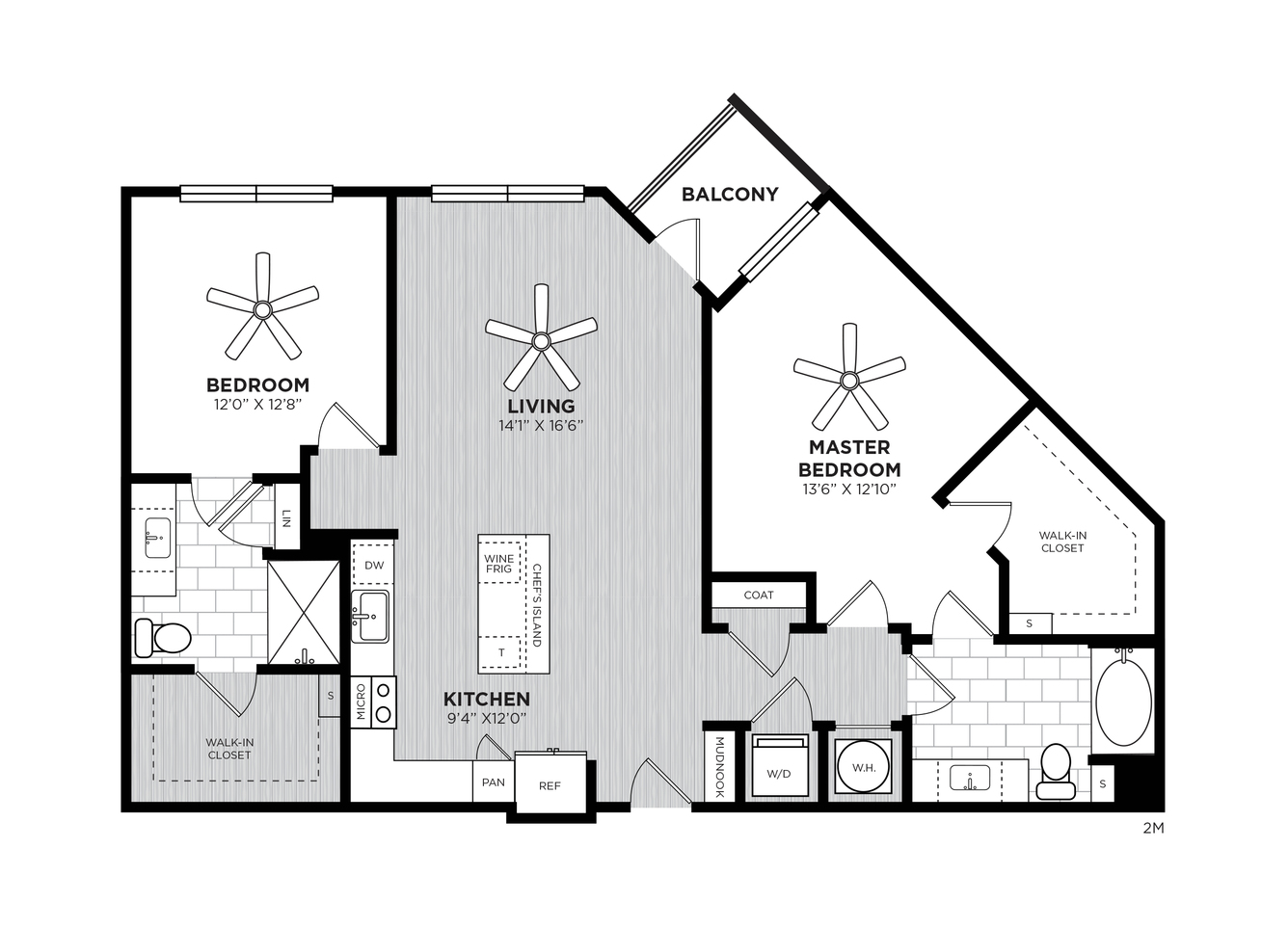 Studio, 1 & 2 Bedroom Apartments in West Midtown | Live 8 West | Floor ...